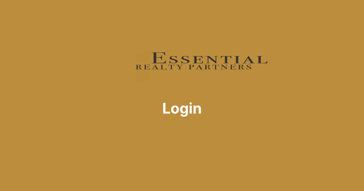 Login - Essential Realty